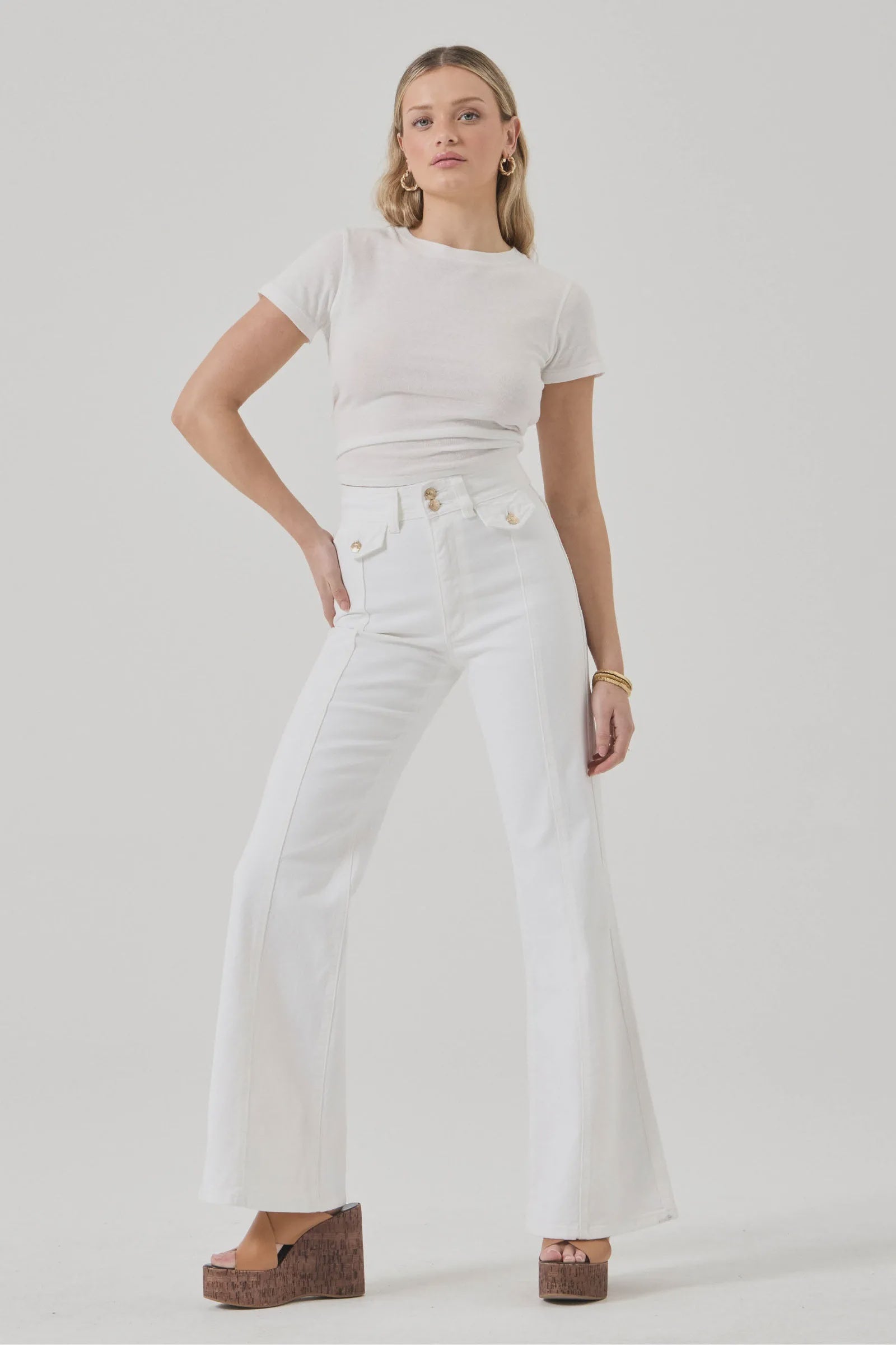 Eastcoast Flare Celeste White Gold – Social Clothing & Co